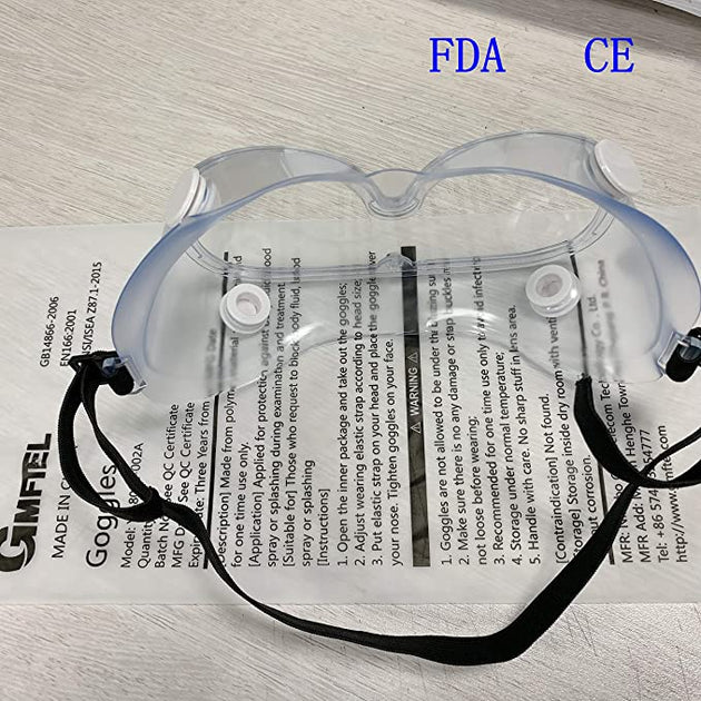 Taxxan Medical Protective Safety Goggles, Anti-fog, Scratch Resistance